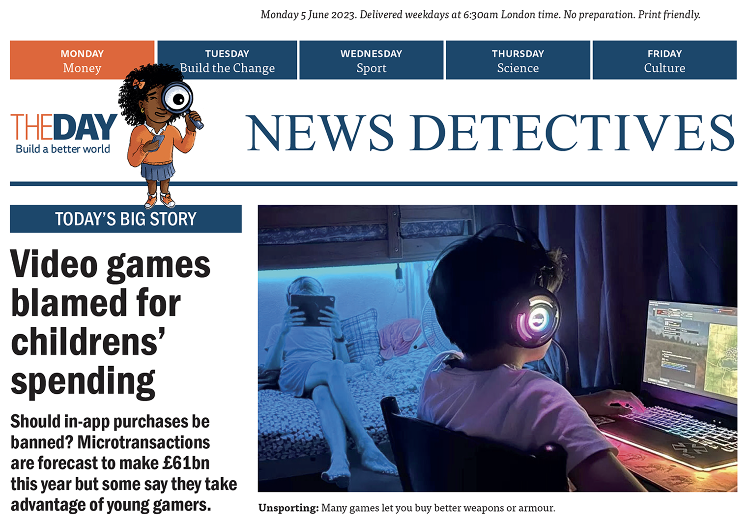 Video games blamed for childrens' spending - The Day