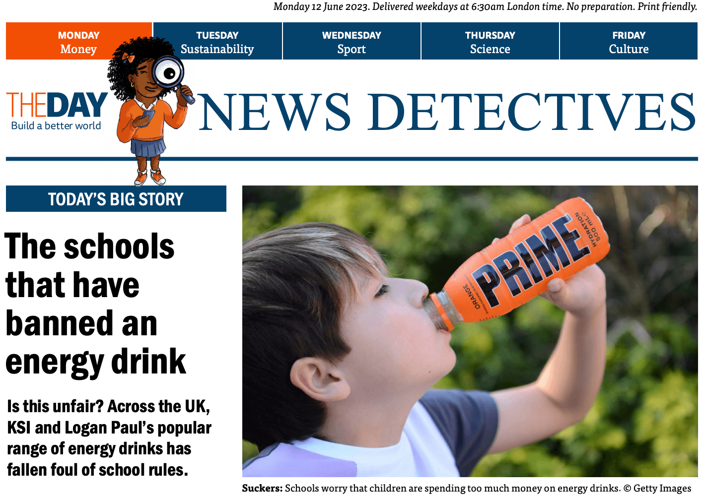 The schools that have banned an energy drink (Reading Level 3) - The Day