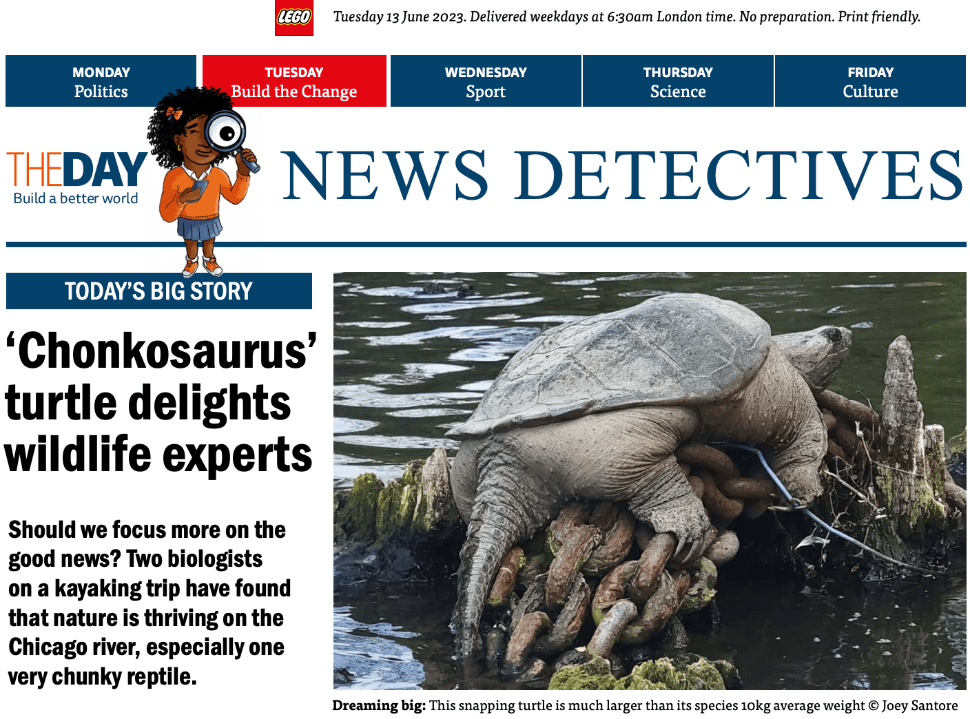 'Chonkosaurus' turtle delights wildlife experts (Reading Level 3) - The Day