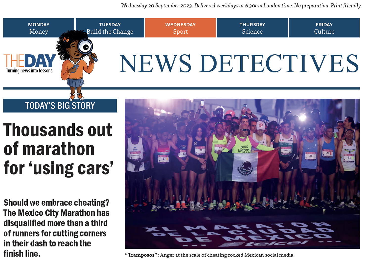 Thousands out of marathon for 'using cars' - The Day