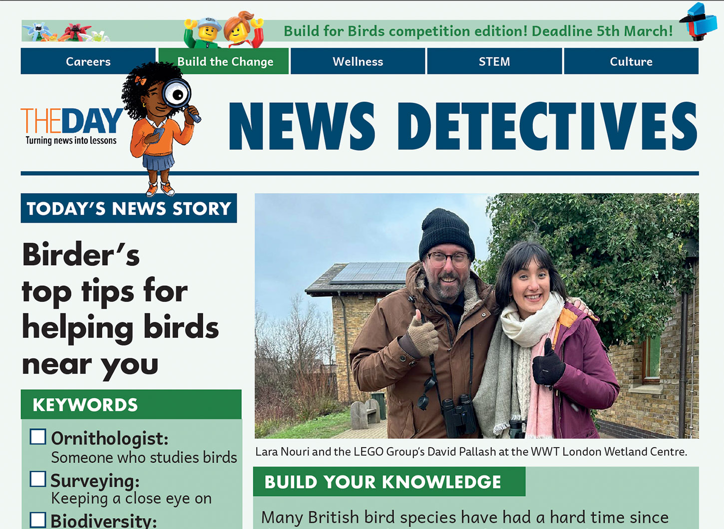 Birder's top tips for helping birds near you (Reading Level 3) - The Day
