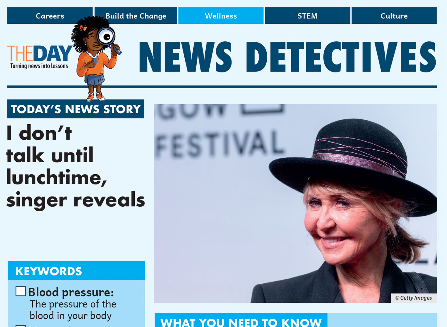 I don't talk until lunchtime, singer reveals - The Day