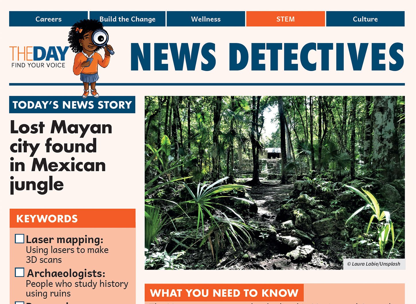 Lost Mayan City Found In Mexican Jungle Reading Level 3 The Day