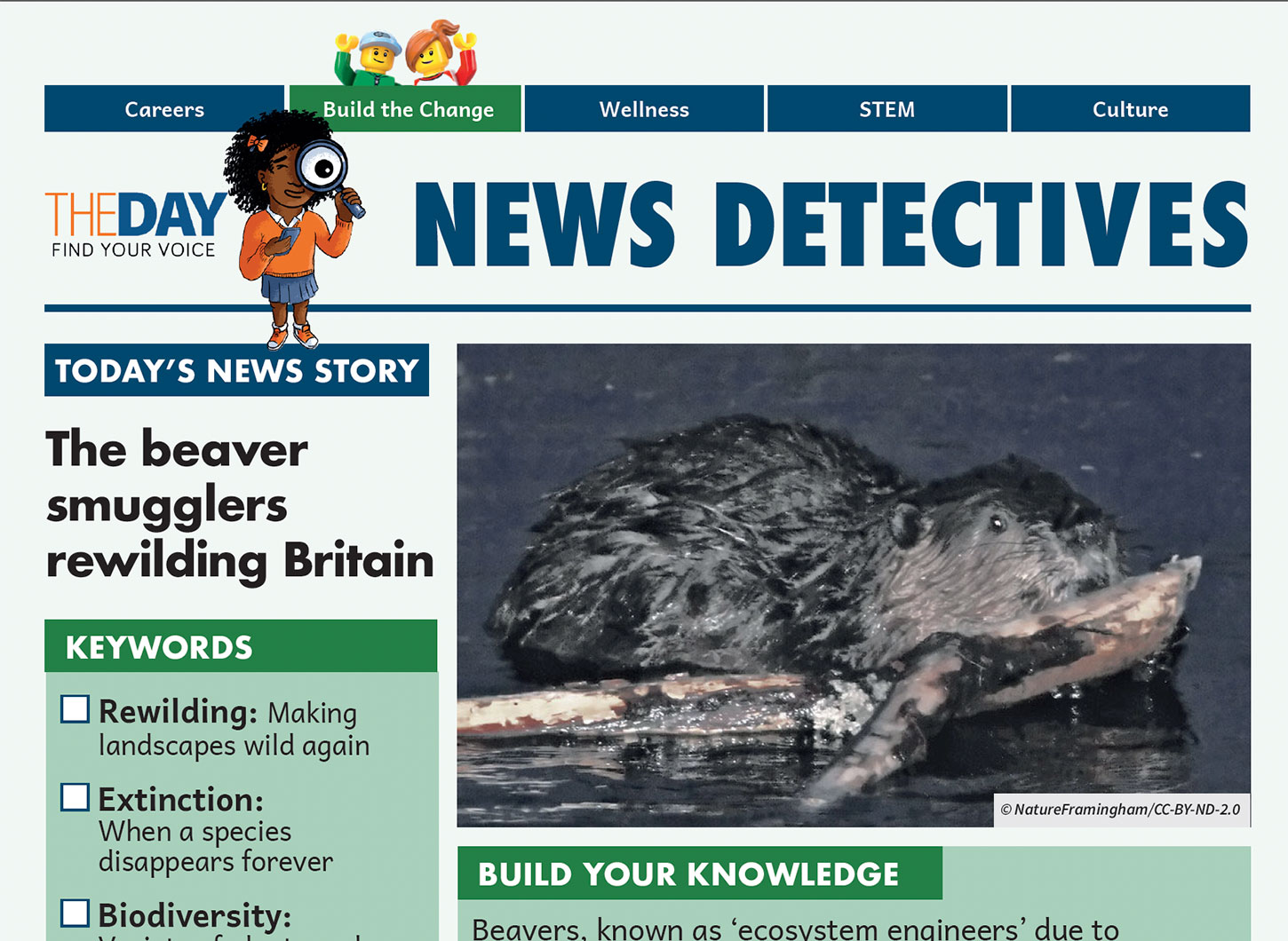 The beaver smugglers rewilding Britain (Reading Level 3) - The Day